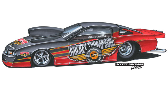 Glidden building 2010 Mustang with Help from Mickey Thompson