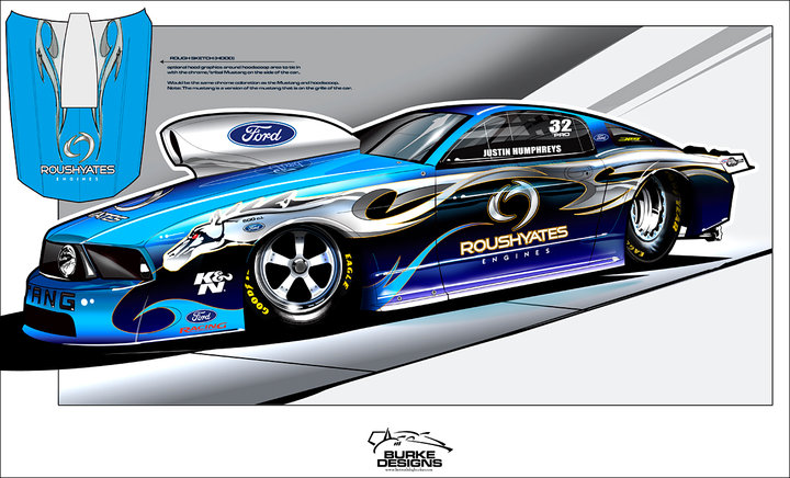 Justin Humphreys' Pro Stock 2010 Mustang Rendering Released