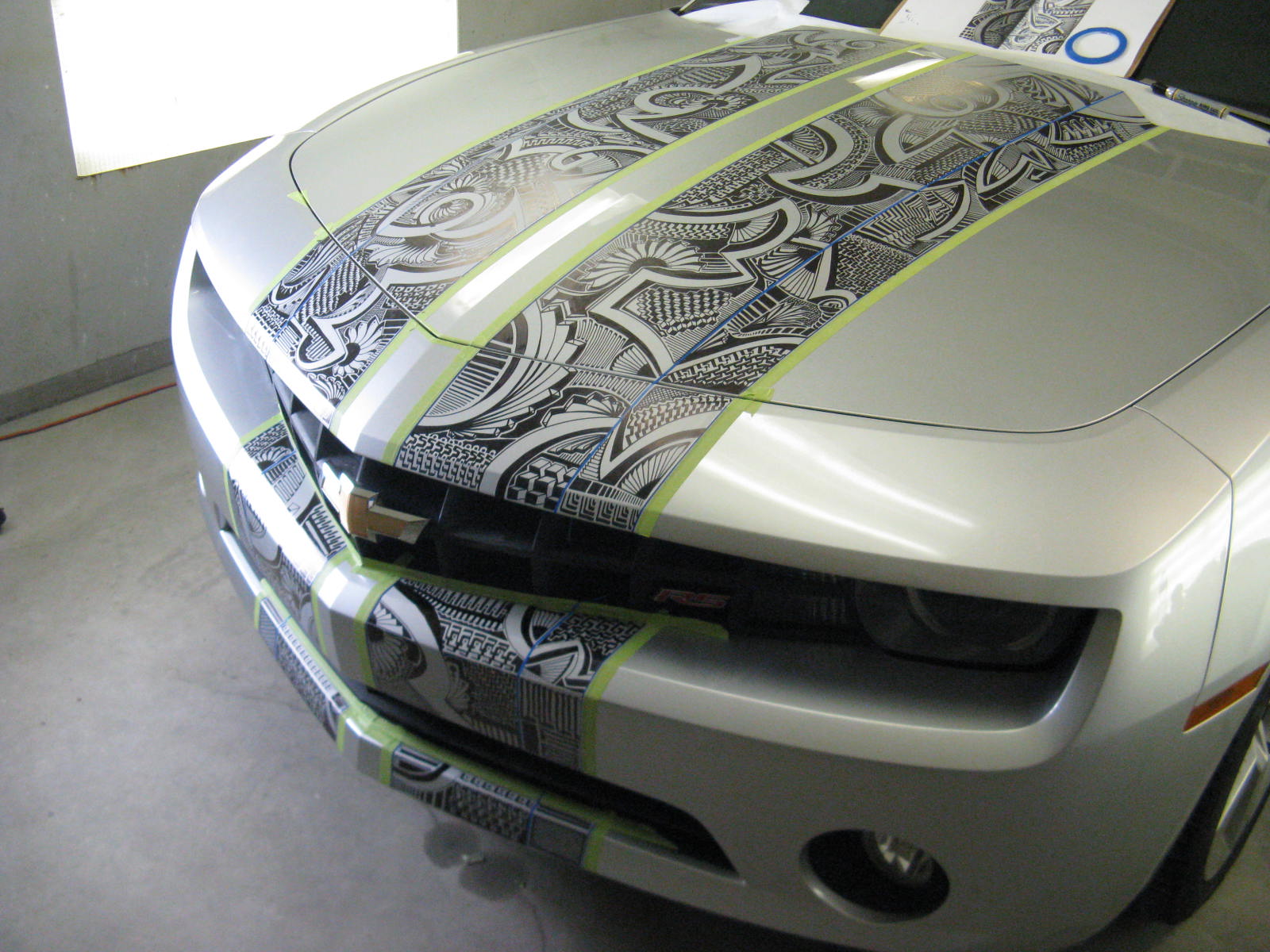 Pinstriper Uncaps Sharpie Marker for 5th Gen Camaro Project