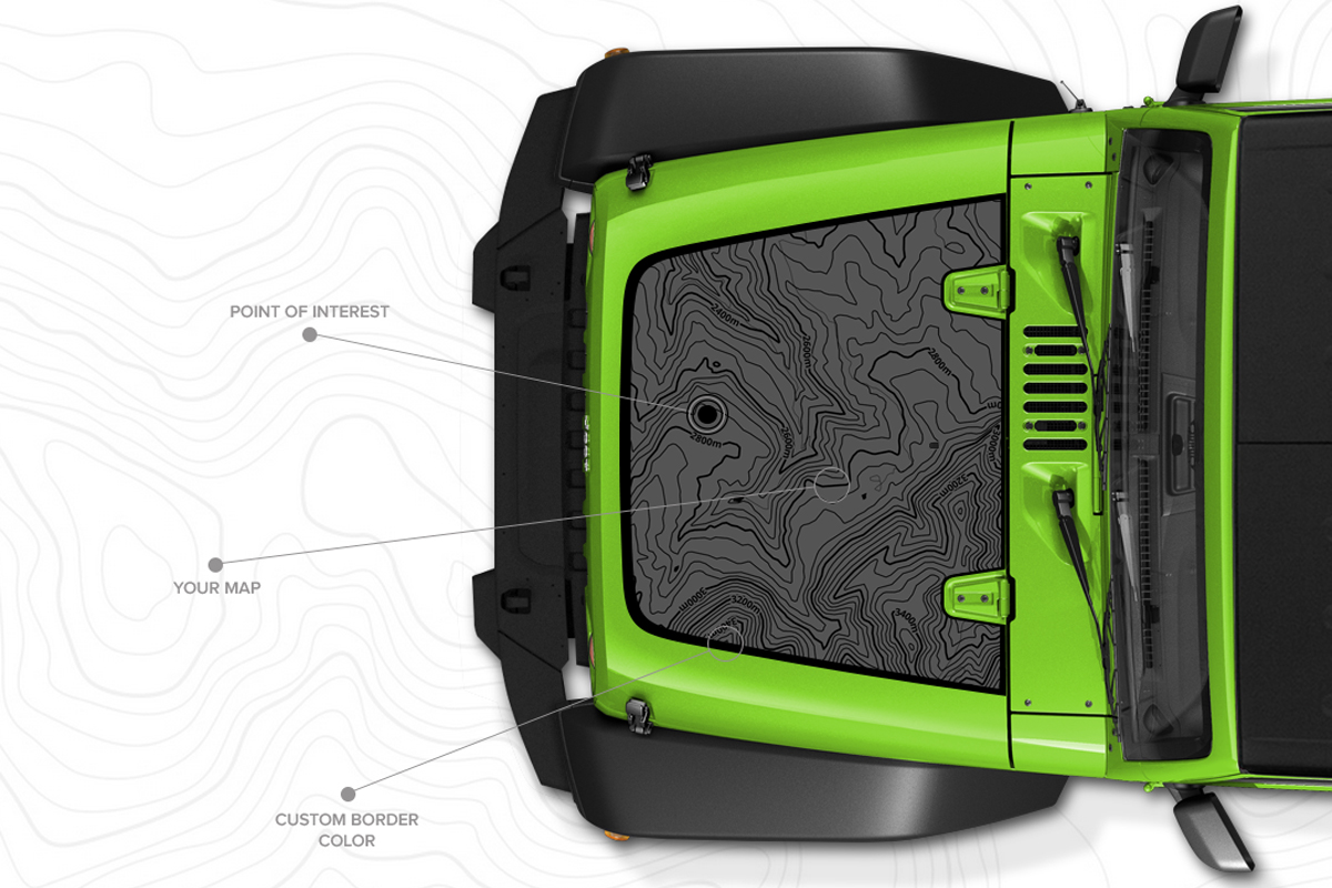 Jeep Launches Custom Map Decals For Its Current Vehicles