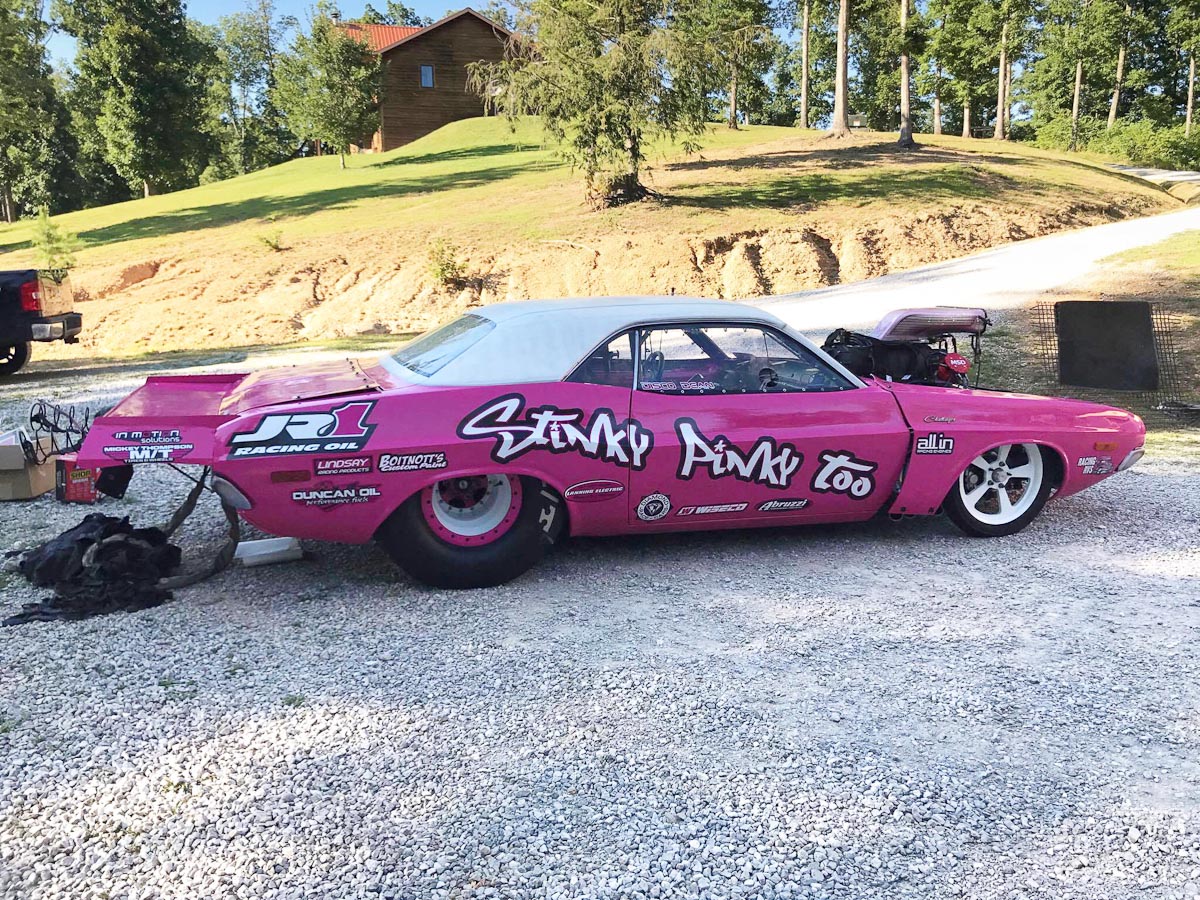 Disco Dean Returns With Blown Hemi '72 Challenger "Stinky Pinky Too"!
