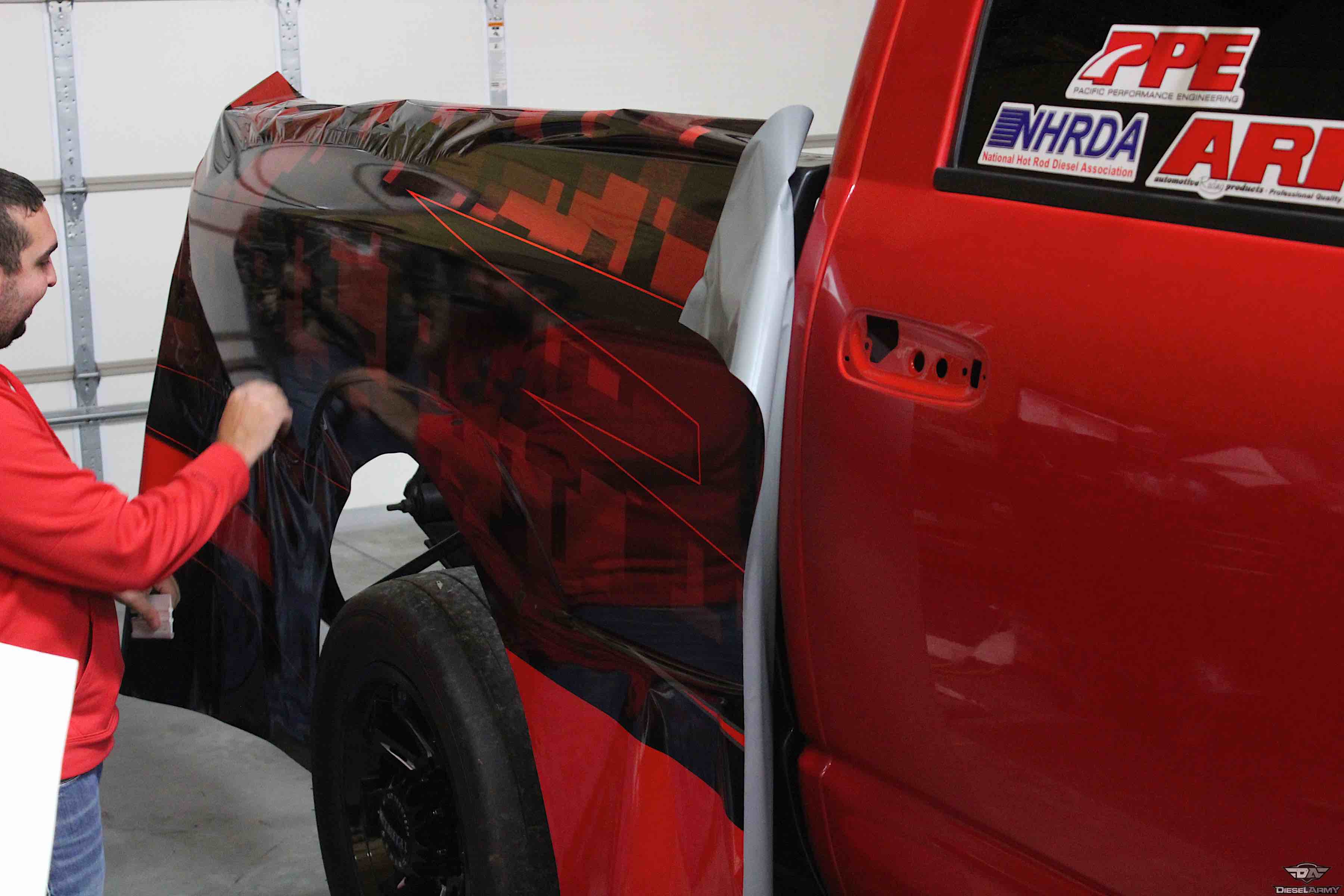 Eye Candy: Drag Truck Vinyl Wrap Install With Sign Effx Graphics