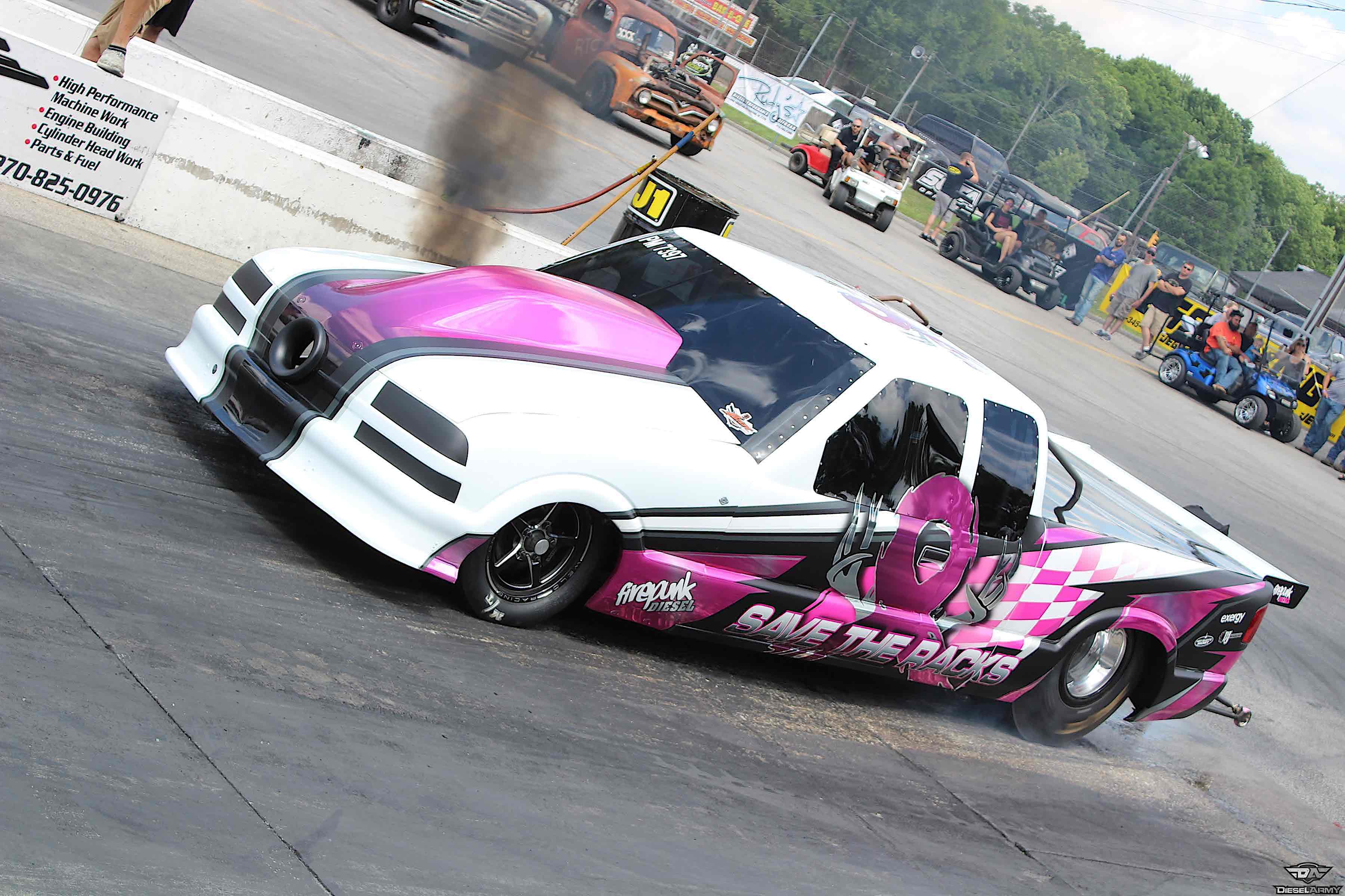 Firepunk Diesel World Record: Fastest Diesel Door Car On The Planet