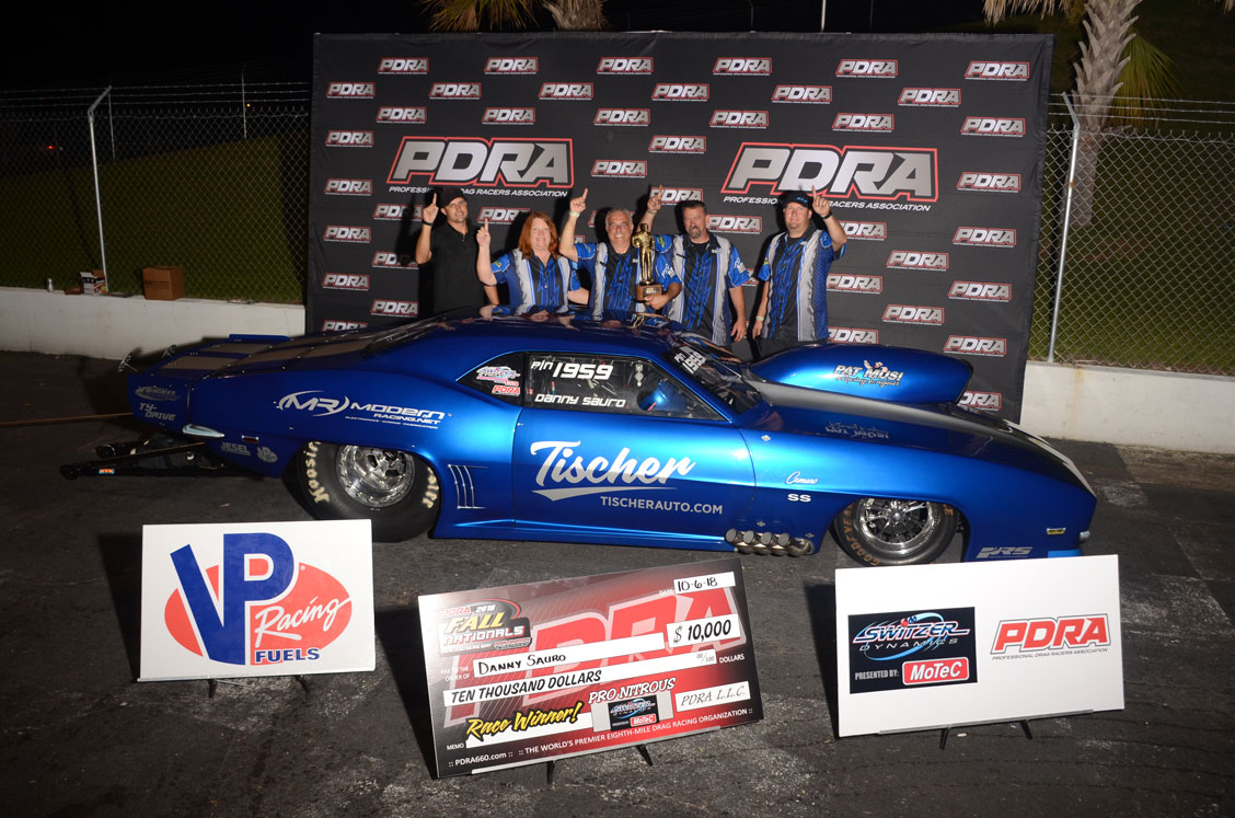 Modern Racing Guides Danny Sauro to First Pro Nitrous Win, ET Record
