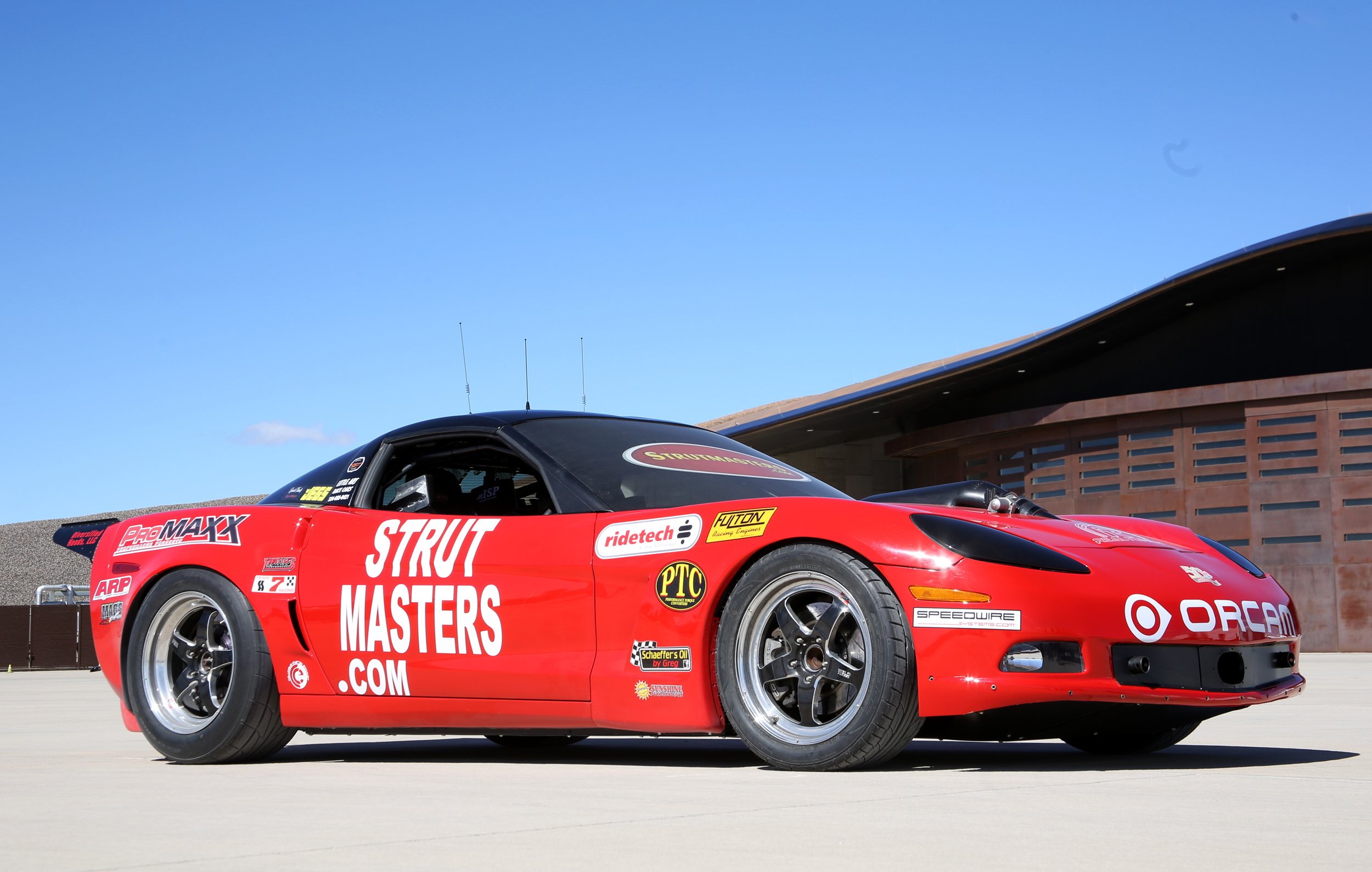 Blind Man Builds And Pilots C6 Corvette To A Land-Speed Record
