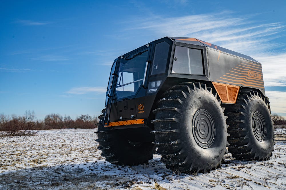 Kanye's 4x4 SHERP "Tank" Can Go Anywhere Anytime, Even McDonald's